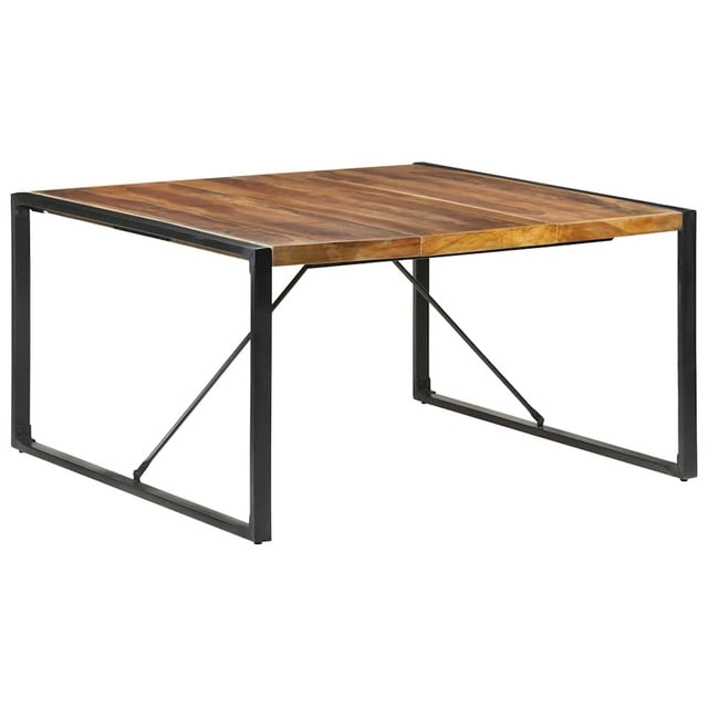 vidaXL Dining Table 55.1"x55.1"x29.5" Solid Wood - Walmart.com