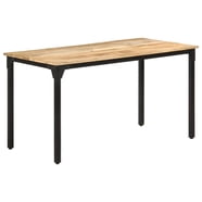 vidaXL Dining Table Kitchen Table Dining Room Table Solid Rough Mango ...