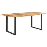 vidaXL Dining Table Kitchen Table Dining Room Dinner Table Solid Acacia ...