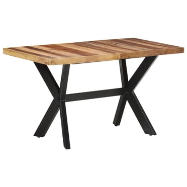vidaXL Solid Wood Sheesham Dining Table Kitchen Desk Furniture Multi ...