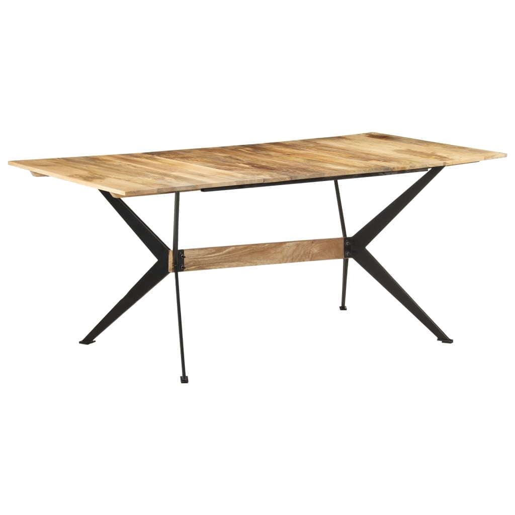vidaXL Dining Table Kitchen Table Dining Room Dinner Table Solid Mango ...