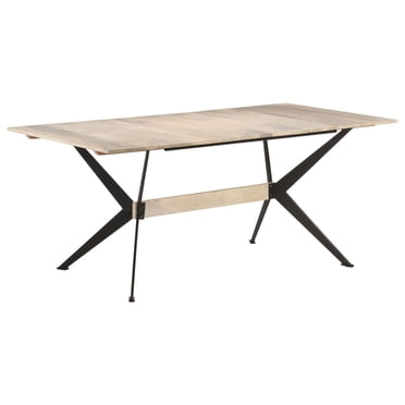 vidaXL Dining Table 63"x35.4"x29.5" Solid Reclaimed Wood - Walmart.com