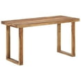 vidaXL Dining Table Kitchen Table Dining Room Dinner Table Solid Wood ...