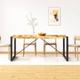 vidaXL Dining Table Kitchen Table Dining Room Table Solid Rough Mango ...