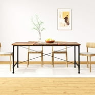 vidaXL Dining Table Kitchen Table Dining Room Table Solid Rough Mango ...