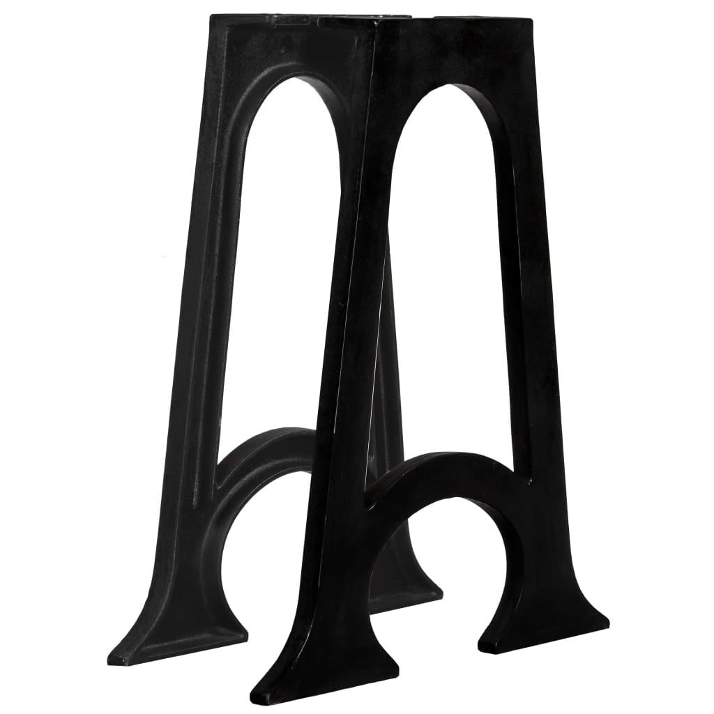vidaXL Dining Table Legs 2 pcs with Arched Base A-Frame Cast Iron ...