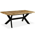 vidaXL Dining Table Living Room Dinner Kitchen Table Multi Materials ...