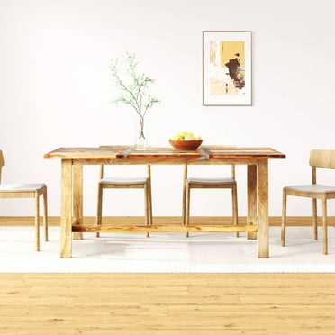 vidaXL Dining Table Kitchen Table Dining Room Table Solid Rough Mango ...