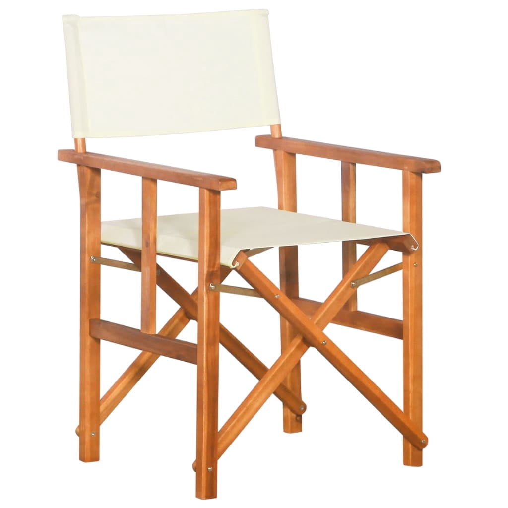 vidaXL Director's Chair Foldable Camping Chair for Outdoor Solid Wood ...