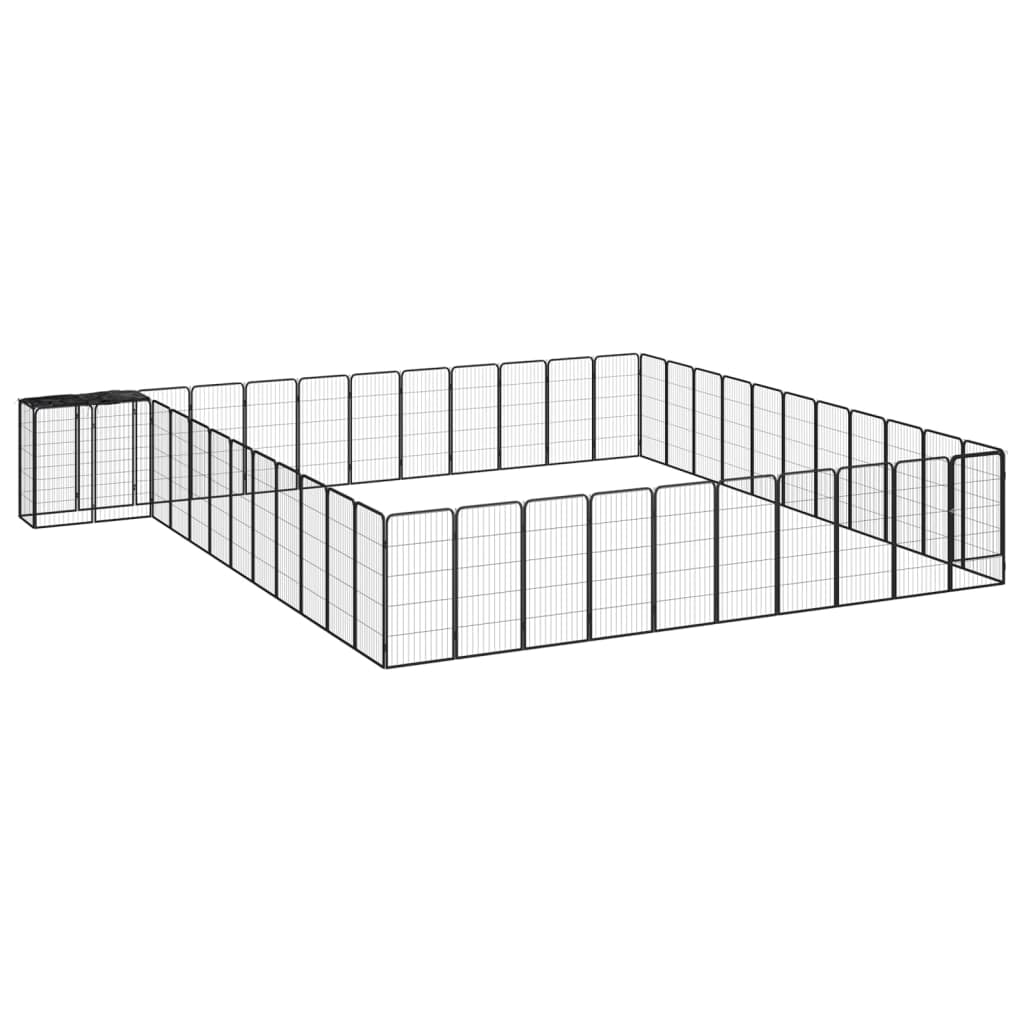 vidaXL Dog Playpen Kennel Dog Cage Puppy Pet Exercise Wire Fence Steel ...