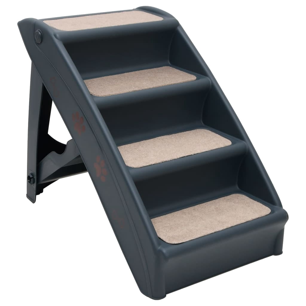 vidaXL Dog Stairs Foldable Dog Ramp Pet Stairs for High Bed Couch Car ...