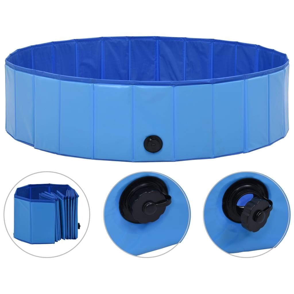 vidaXL Dog Swimming Pool Foldable Dog Pool Pet Paddling Pool Bath Tub ...