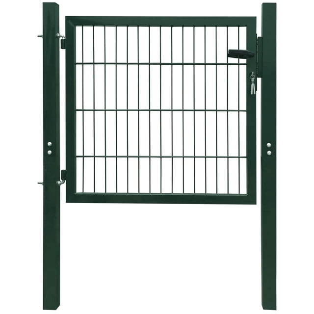 vidaXL Fence Gate Metal Fence Post Garden Gate for Doorway Entrance ...
