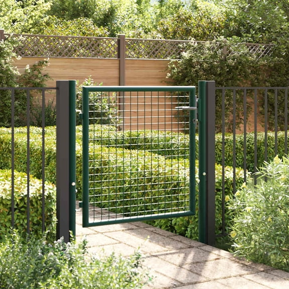 vidaXL Fence Garden Barrier Fence Metal Fence Wire Mesh Fencing Steel ...