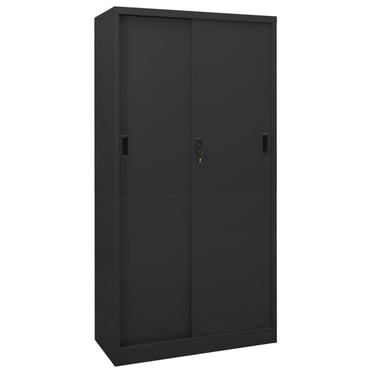 vidaXL Filing Cabinet Storage File Cabinet with Shelves for Living Room ...