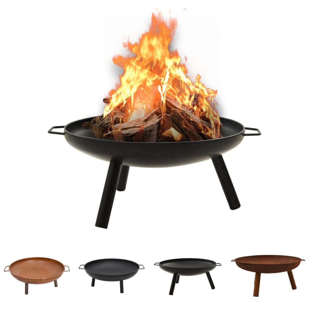 vidaXL Fire Pit Fireplace for Camping Picnic Firebowl Outdoor Patio ...