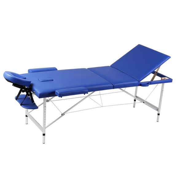 vidaXL Foldable Massage Table 3 Zones w/Aluminum Frame Relaxation Multi ...