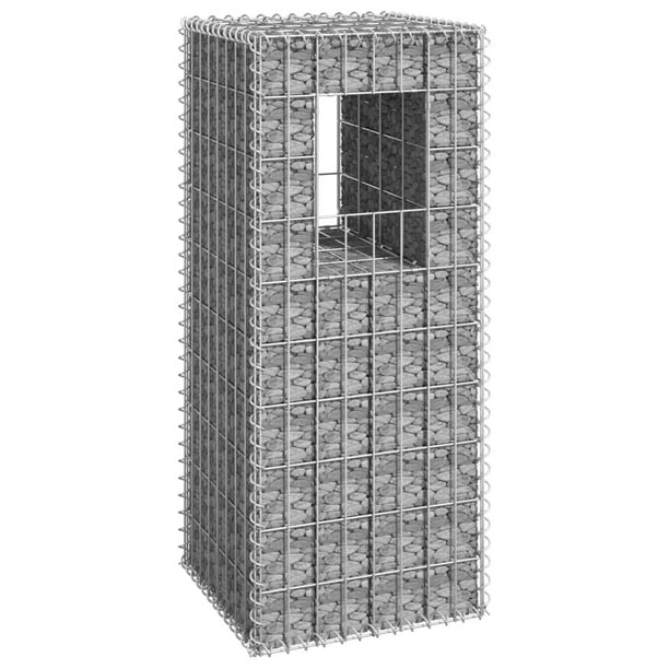 vidaXL Gabion Basket Post 15.7"x15.7"x39.4" Iron - Walmart Business ...