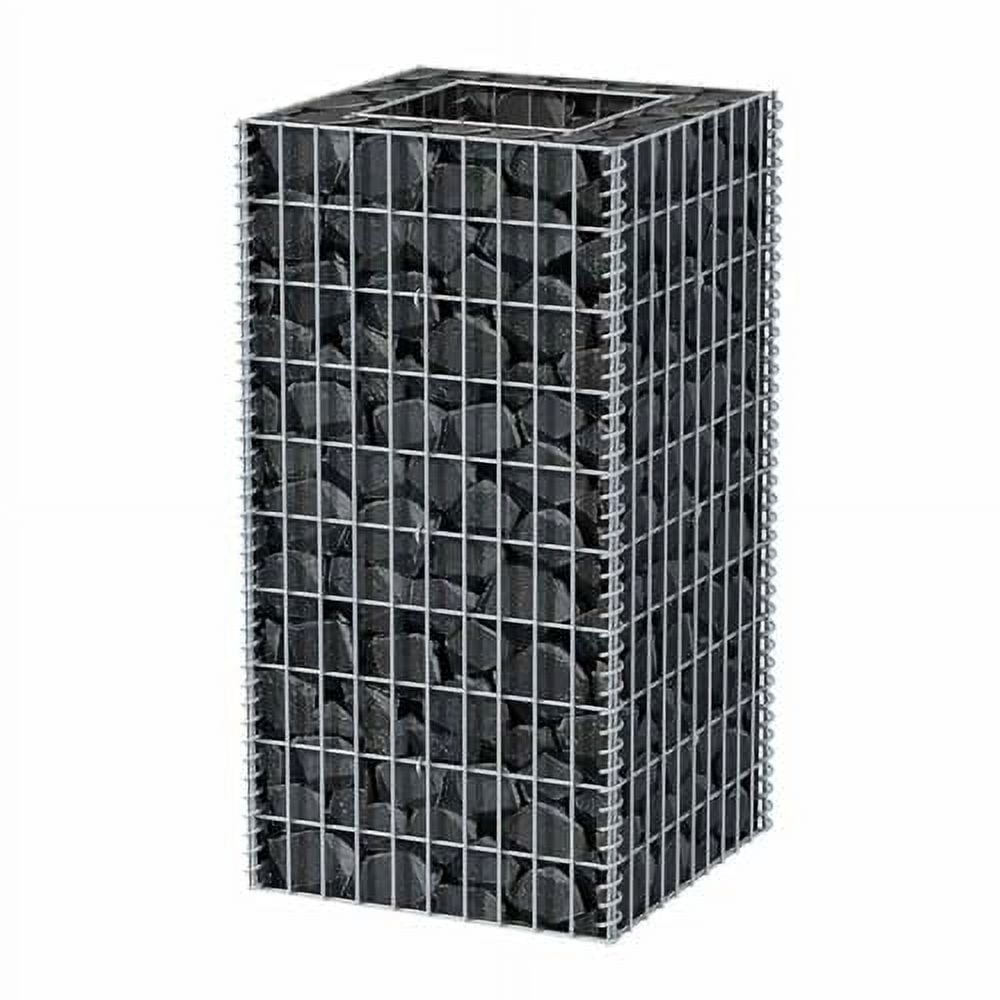 vidaXL Gabion Basket Rectangular Galvanised Steel Gabion Planter Gabion ...