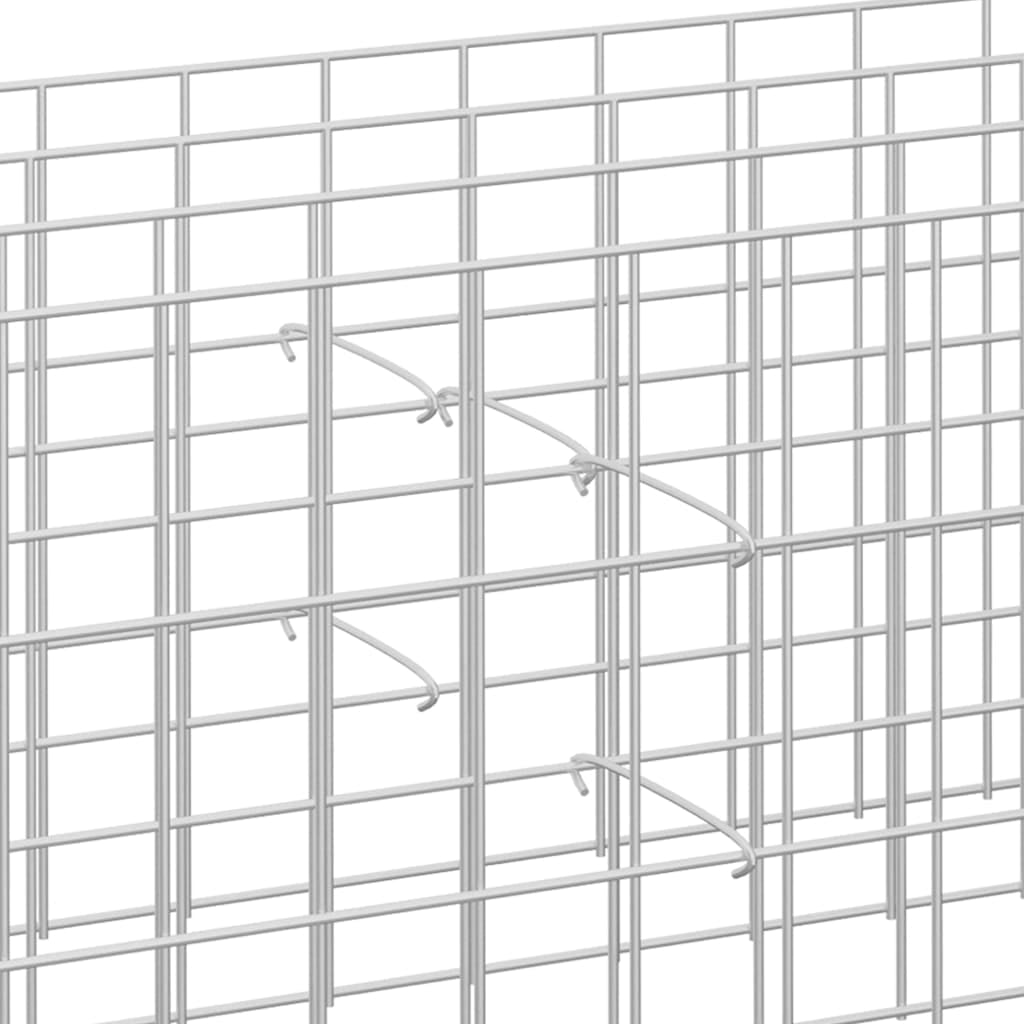 vidaXL Gabion Hook Hog Ring Galvanized Hook for Gabion Cage Galvanized ...