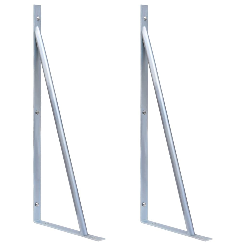 vidaXL Galvanized Steel Brackets for Fence Post 5.84lb - Walmart.com