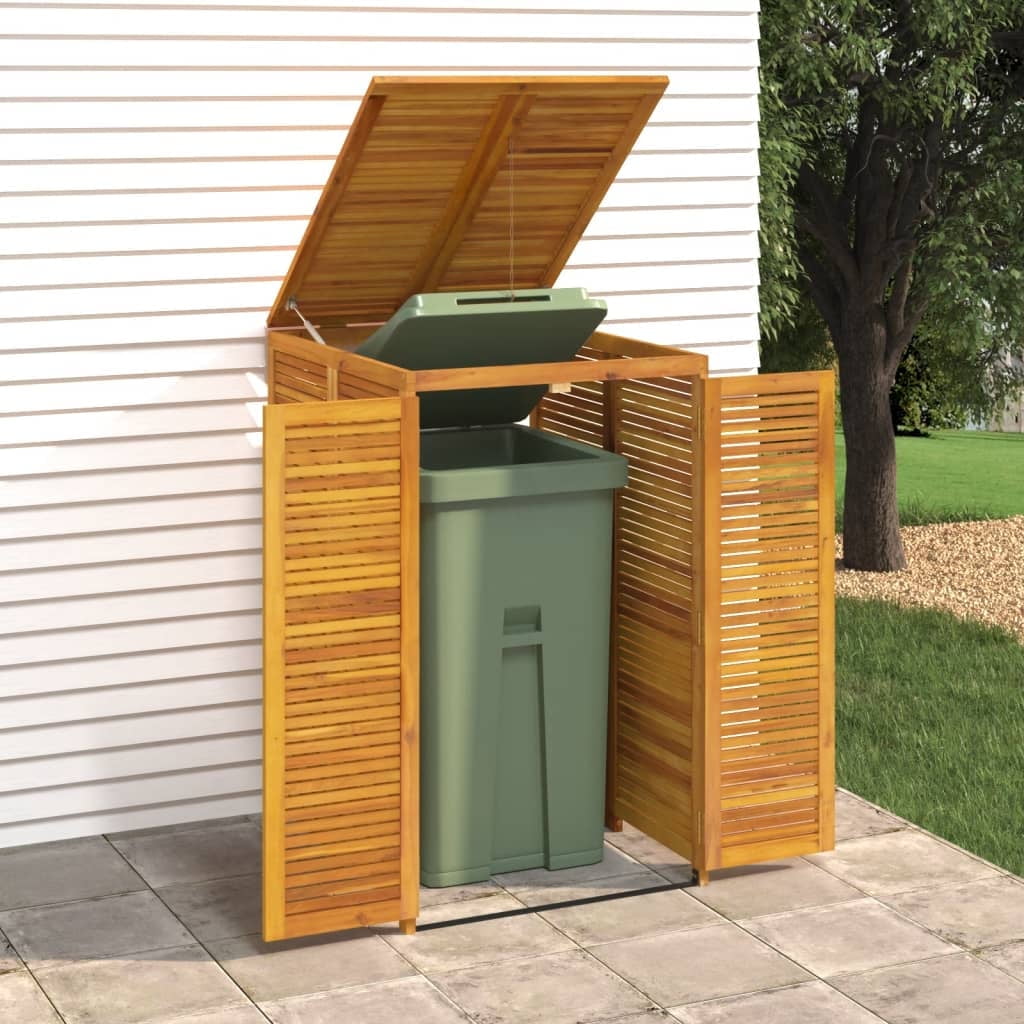 vidaXL Garbage Bin Shed Outdoor Storage Garbage Bin Box Solid Wood ...