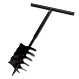 vidaXL Garden Auger Planting Auger Drill Bit with Double Spirals Steel ...