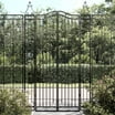 Xcel Fence Aspen Style 3-Rail Steel Fence Gate for Outdoor Garden ...