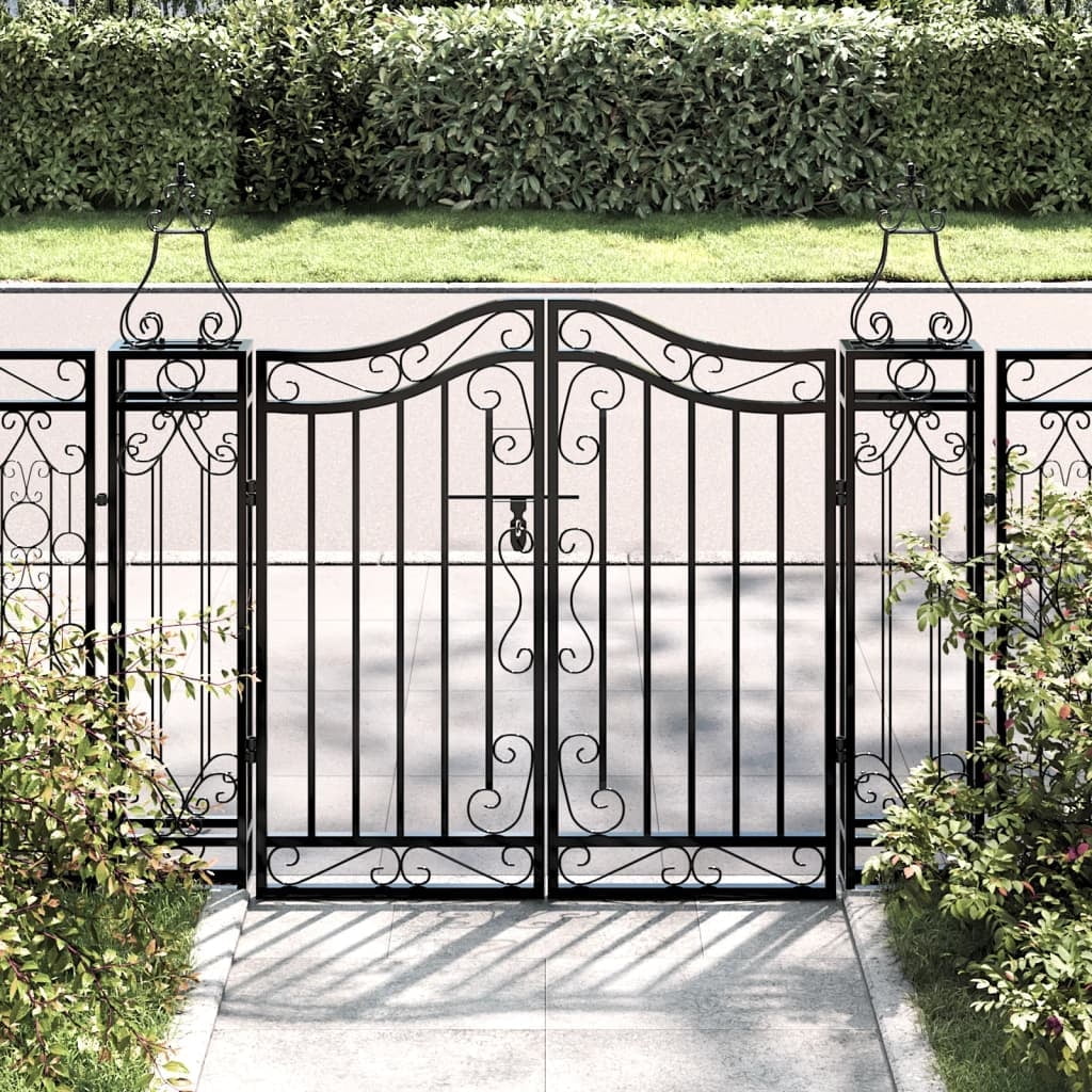vidaXL Garden Gate Ornamental Fence Gate with Bolt Hinge Trellis ...