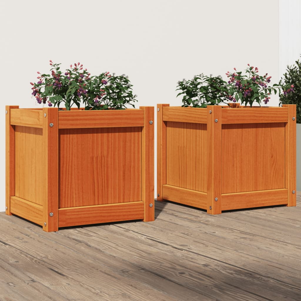 vidaXL Garden Planter Decorative Outdoor Plant Pot Flower Box Solid ...
