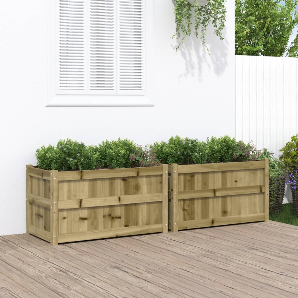vidaXL Garden Planters Outdoor Flower Planter Box for Terrace Patio ...