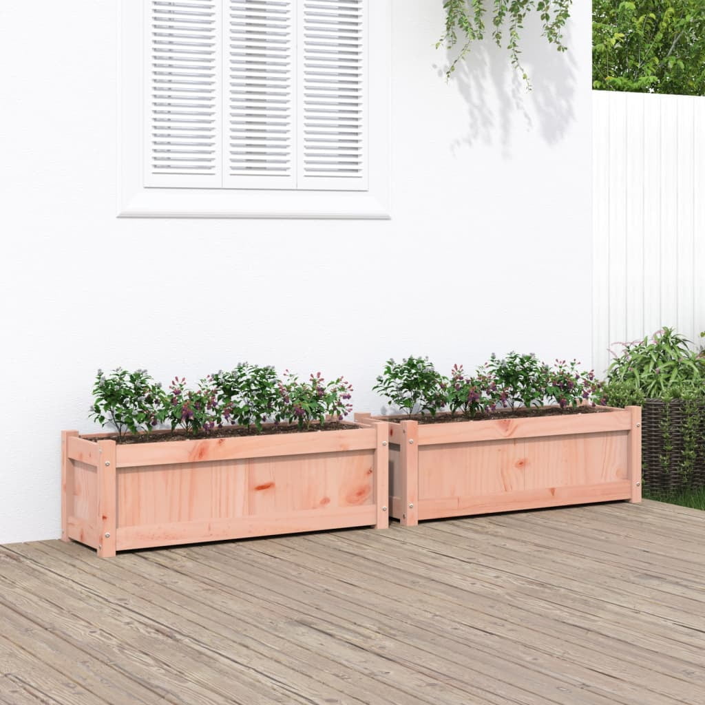 vidaXL Garden Planters Patio Flower Box for Climbing Plants Solid Wood ...