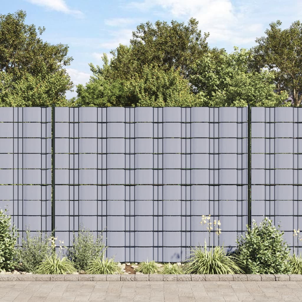 vidaXL Garden Privacy Screen PVC 229.7'x0.6' Light Gray - Walmart.com