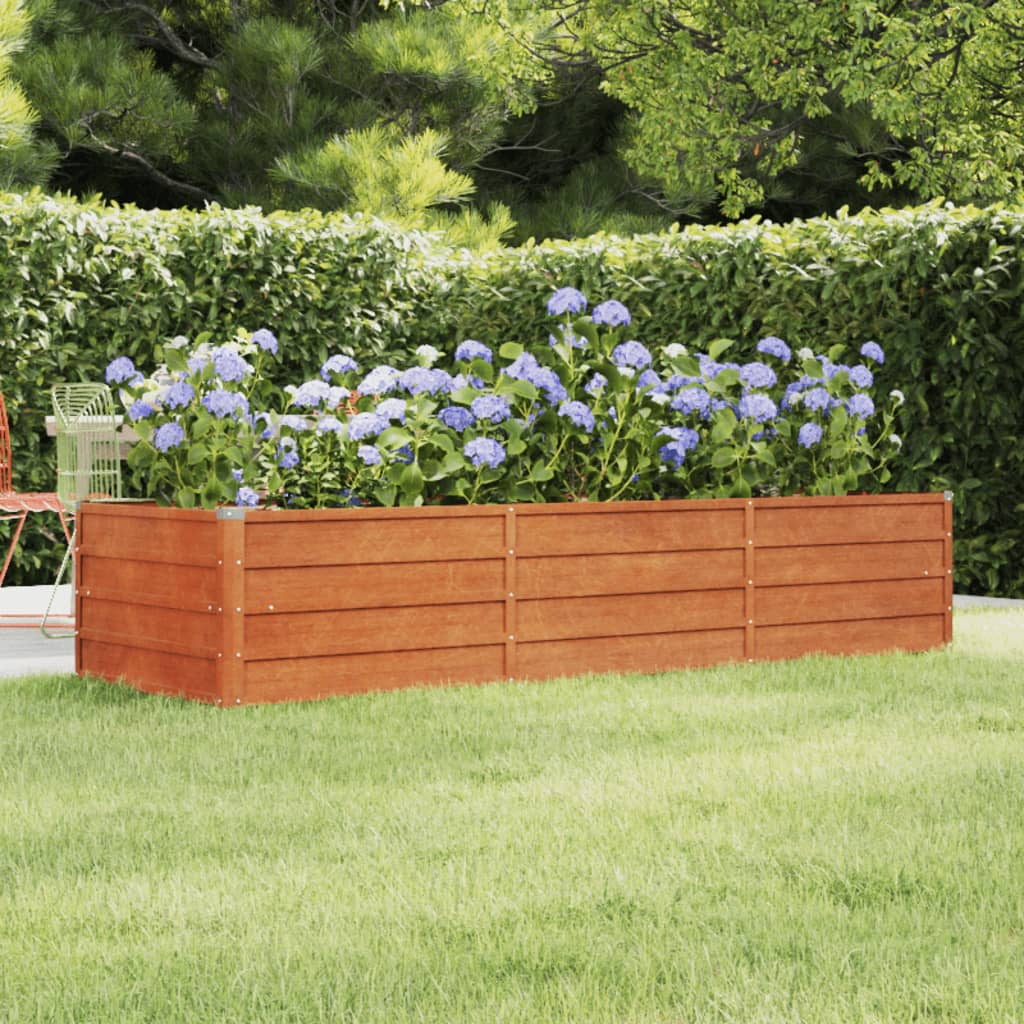 vidaXL Garden Raised Bed Rusty Corten steel Large Durable - Walmart.com