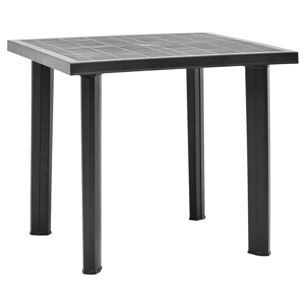 vidaXL Garden Table with Umbrella Hole Outdoor Bistro Patio Furniture ...