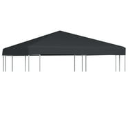 ALEKO 10'x8' Retractable Patio Awning Fabric Replacement, Grey White ...