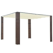 vidaXL Gazebo Outdoor Canopy Patio Pavilion Shade with Tiltable Sliding ...
