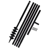 vidaXL Ground Drill Handle 3.94" with Extension Tube 16'4" Steel ...