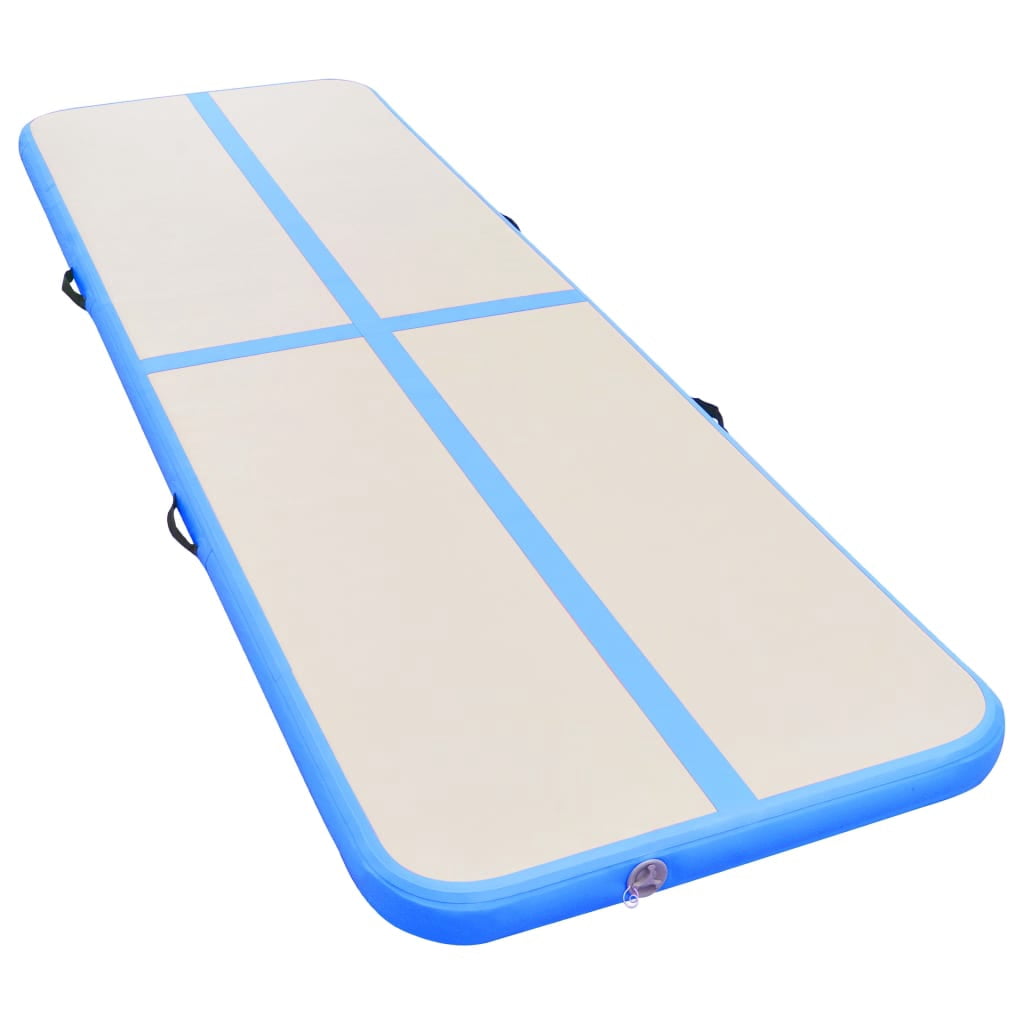 vidaXL Inflatable Gymnastics Mat with Pump PVC Gym Exercise Multi Sizes ...