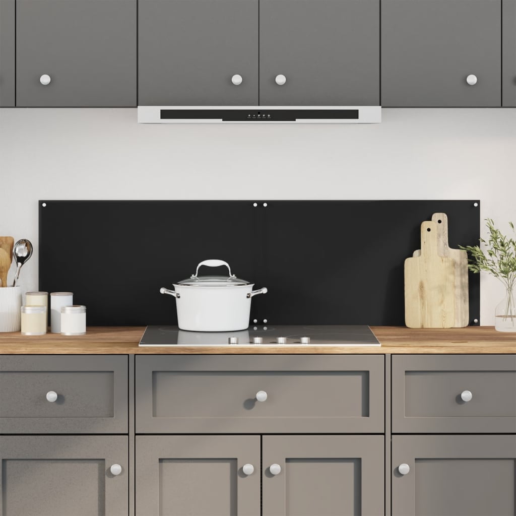 vidaXL Kitchen Backsplash Wall Tile Panel Sink Splash Guard Tempered ...