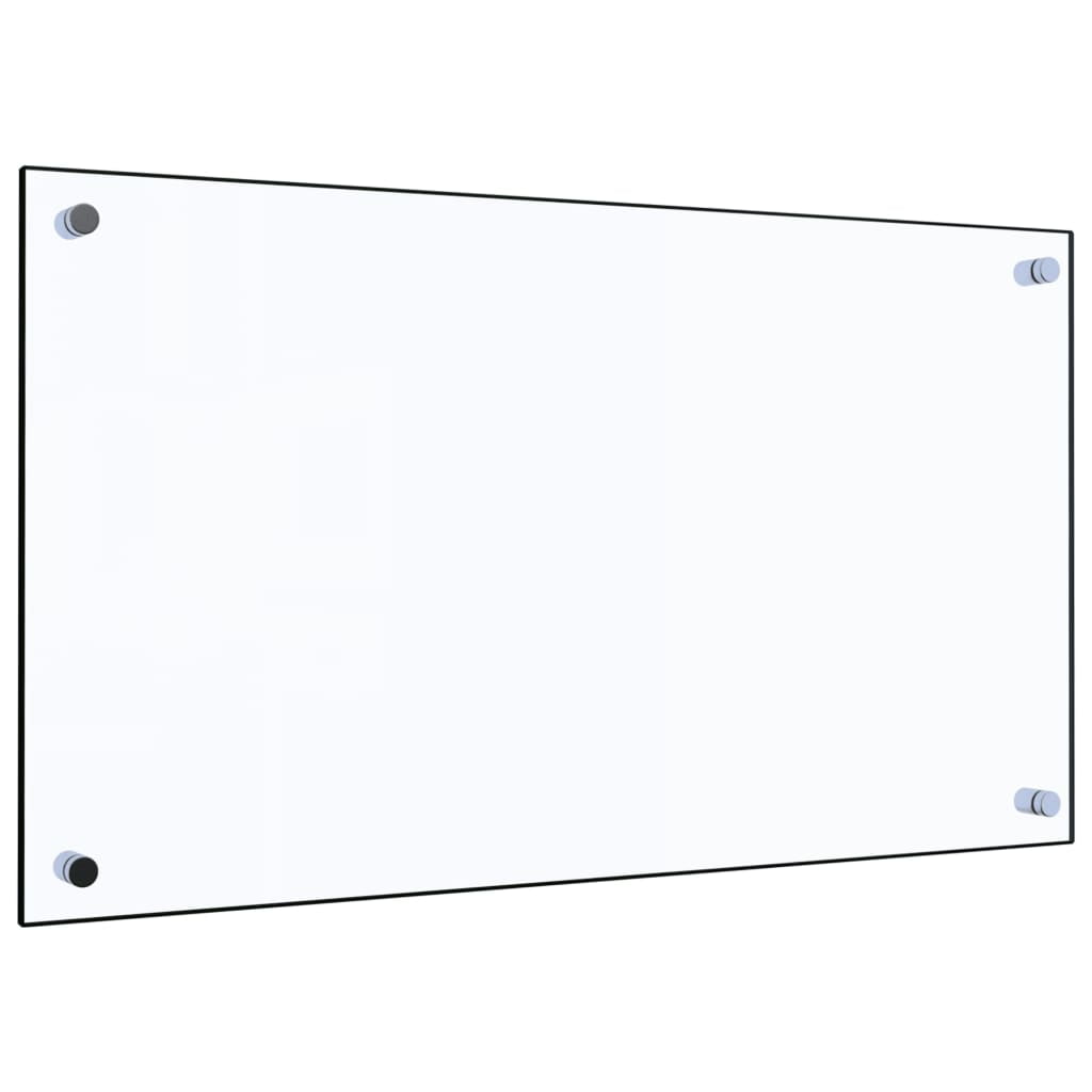 vidaXL Tempered Glass Kitchen Backsplash, Transparent Splash Guard ...