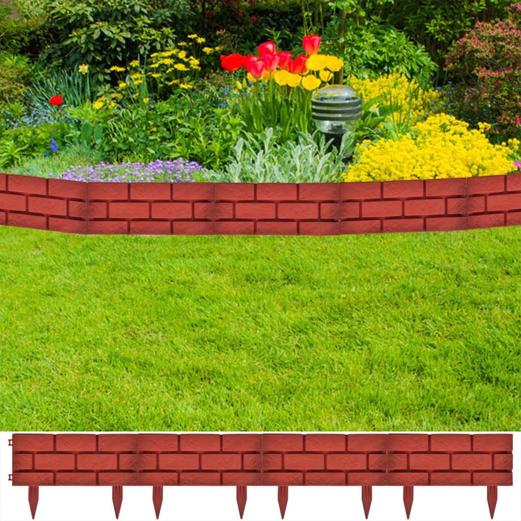 Lawn Divider with Brick Design 11 pcs - Walmart.com