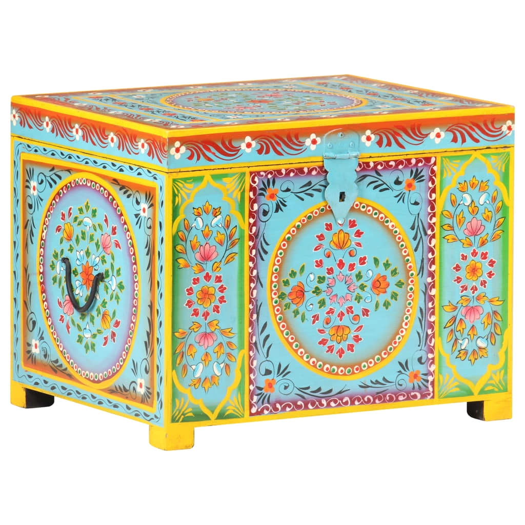 vidaXL, MDF Solid Mango Wood Storage Box 40cm - Walmart.com