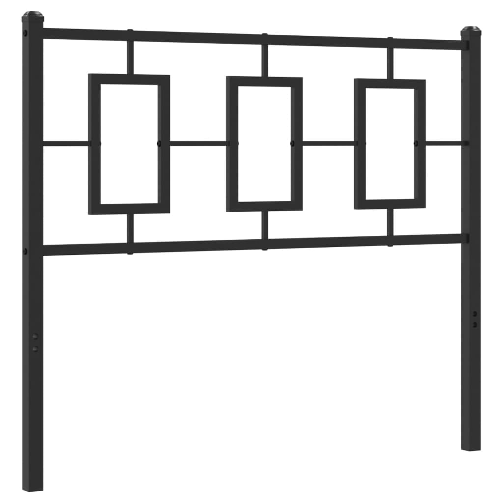 vidaXL Metal Headboard with Back Support Bed Header Single Bedroom ...