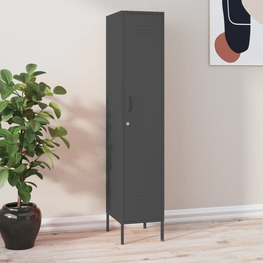 vidaXL Metal Storage Cabinet Storage Locker Organizer for School Office ...