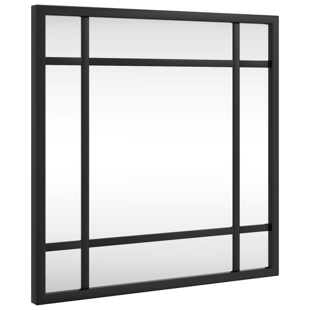 vidaXL Mirror Decorative Wall Mounted Make up Mirror Black Rectangle Iron - Walmart.com