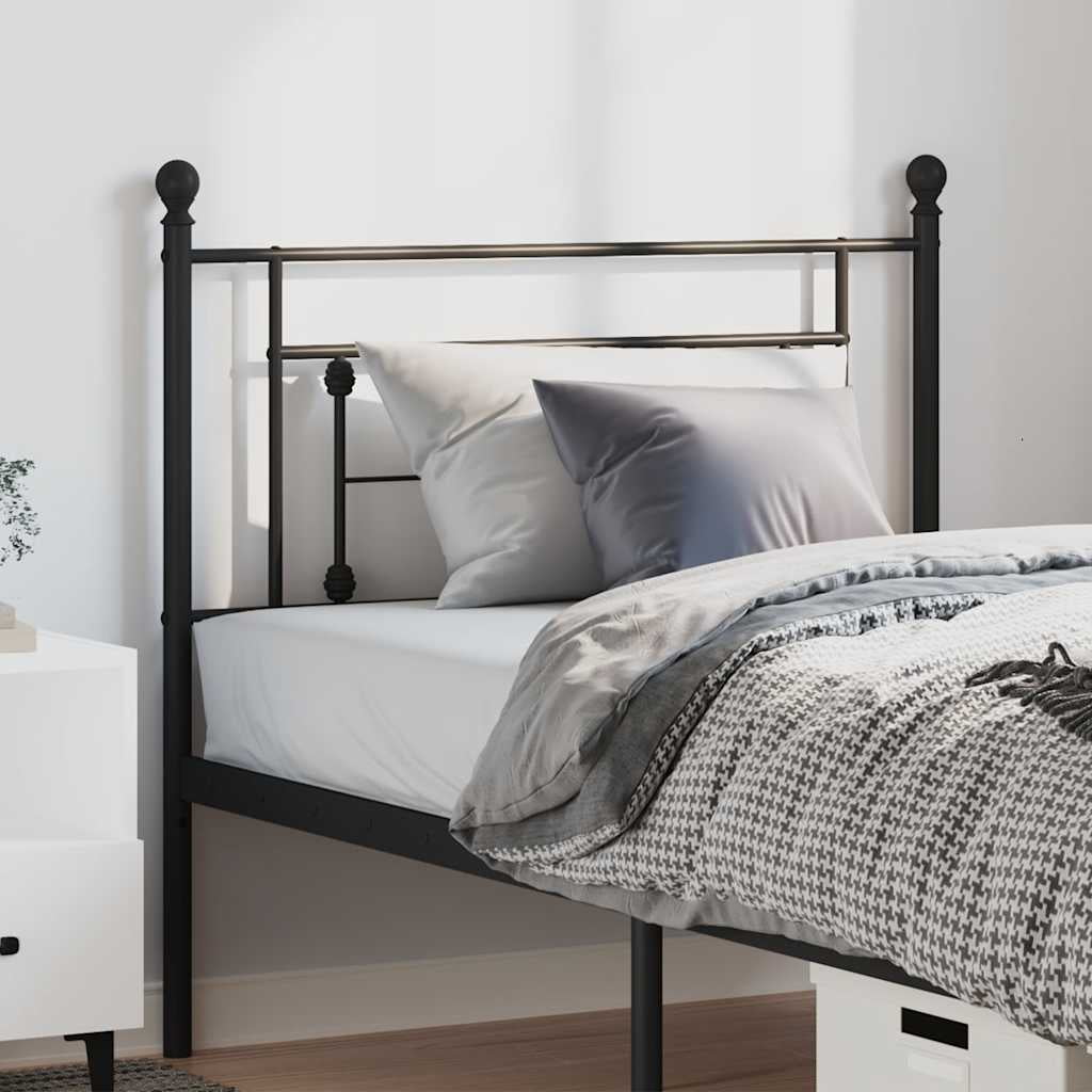 vidaXL Modern Metal Headboard for Twin/Twin XL Size Bed, Robust Steel ...