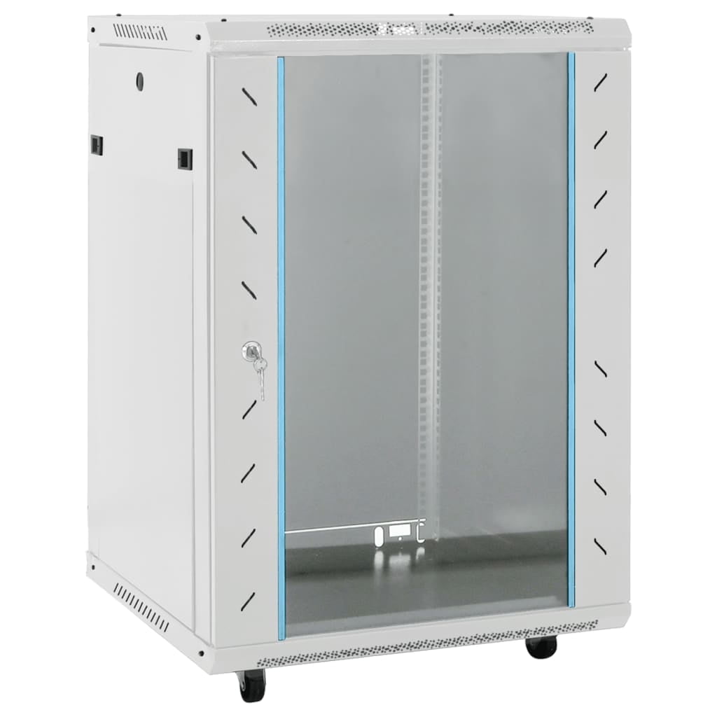 vidaXL Network Cabinet IT Data Storage Rack Unit Standing Network ...