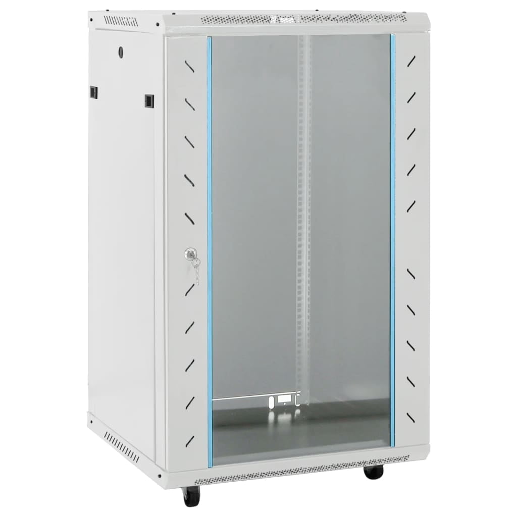 vidaXL Network Cabinet IT Data Storage Rack Unit Standing Network ...