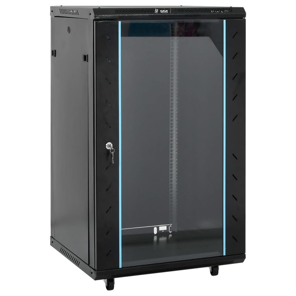 vidaXL Network Cabinet IT Data Storage Rack Unit Standing Network ...